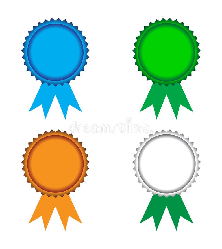 Award Ribbon Badges Stock Illustrations – 4,985 Award Ribbon Badges ...