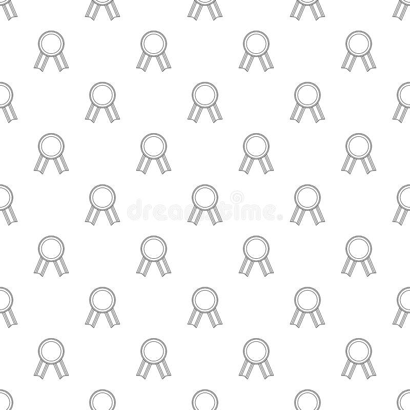 Award Ribbon Pattern Seamless Stock Illustration - Illustration of ...