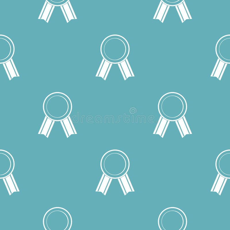 Award Ribbon Pattern Vector Seamless Stock Vector - Illustration of ...