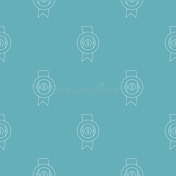 Award Ribbon Pattern Vector Seamless Stock Vector - Illustration of ...