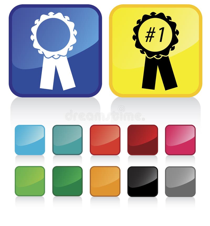 Award ribbons stock vector. Illustration of graduate, merit - 4456474