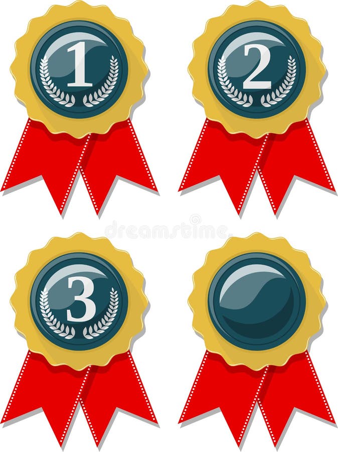 Seal and ribbon collection stock vector. Illustration of centenary ...