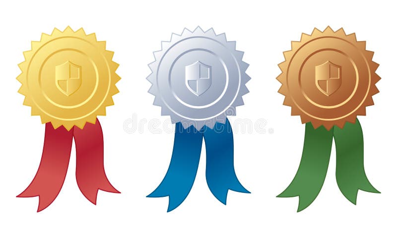 Award Ribbons stock vector. Illustration of ribbon, prize - 47013082