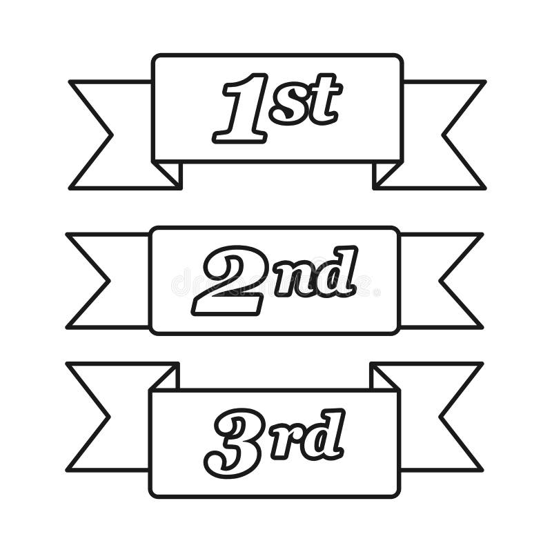 Award Ribbons Vector Set stock vector. Illustration of ribbon - 232042589