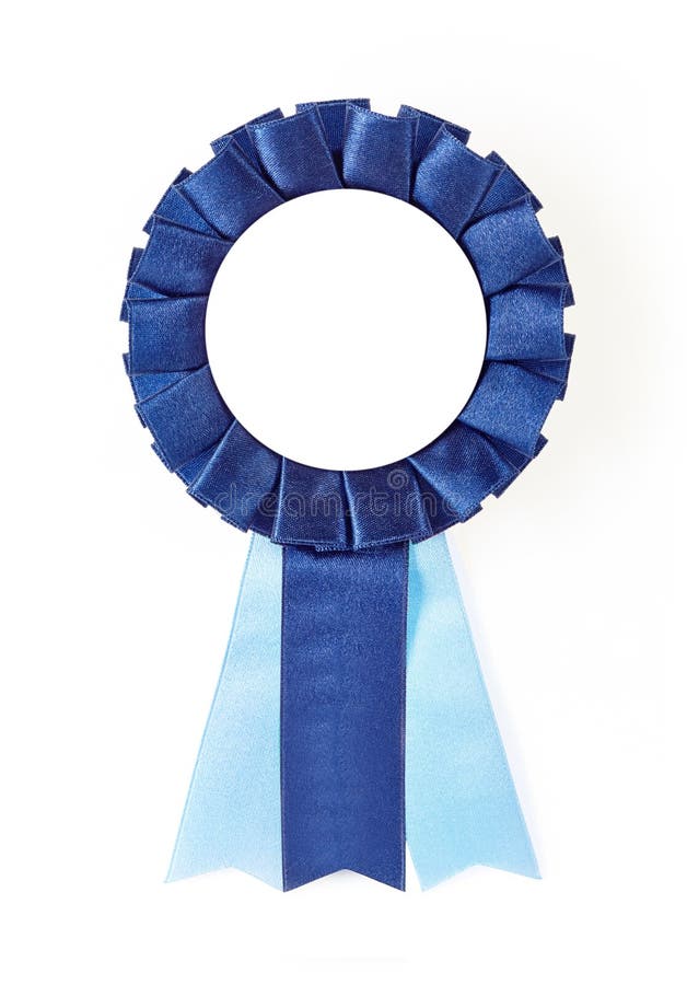 Large Blue Ribbon stock photo. Image of white, ribbon - 43787744