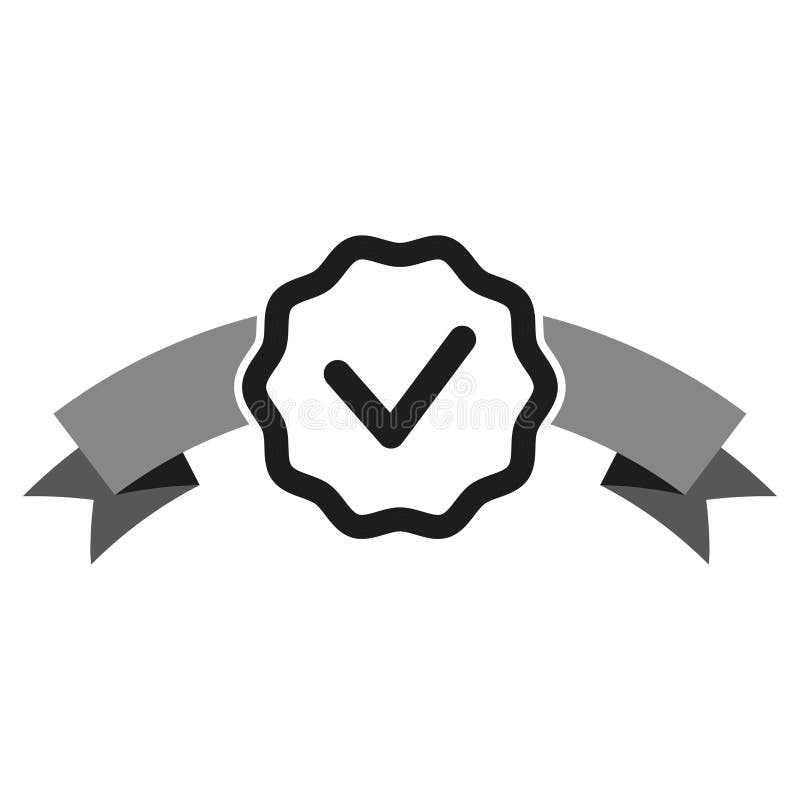 Award Rosette Icon. Approved Symbol. Vector Illustration. EPS 10 Stock ...