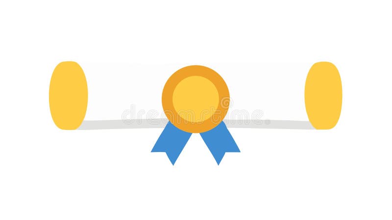 Award Scroll Icon Vector for Achievement, Recognition, and Excellence ...
