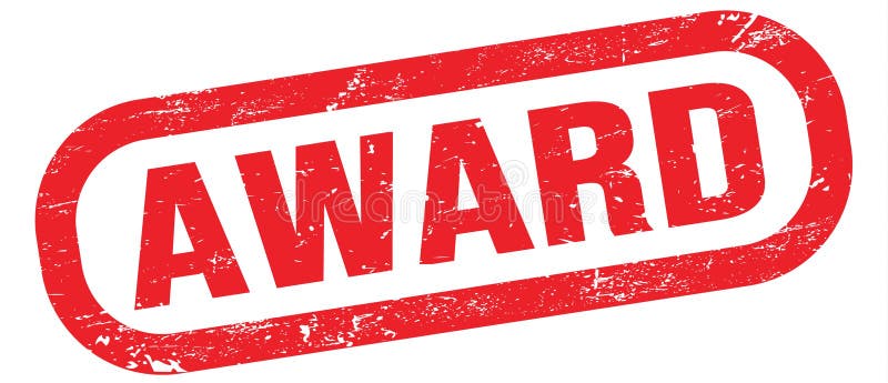 AWARD, Text on Red Rectangle Stamp Sign Stock Illustration ...