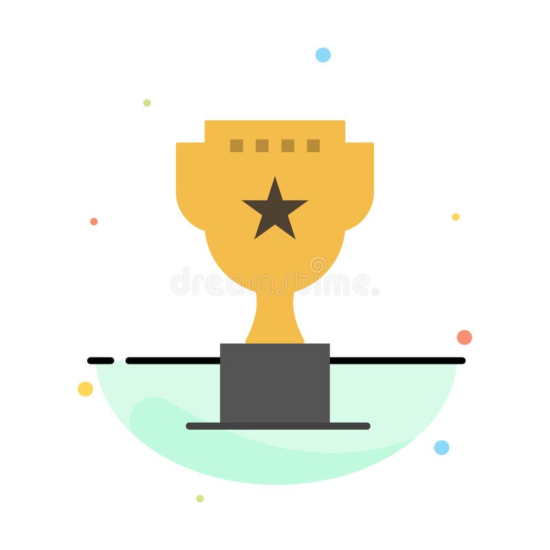 Award, Top, Position, Reward Abstract Flat Color Icon Template Stock ...