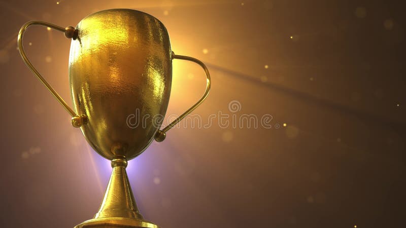 3D Trophy Gold 3D Illustration Stock Video - Video of academy, gold ...