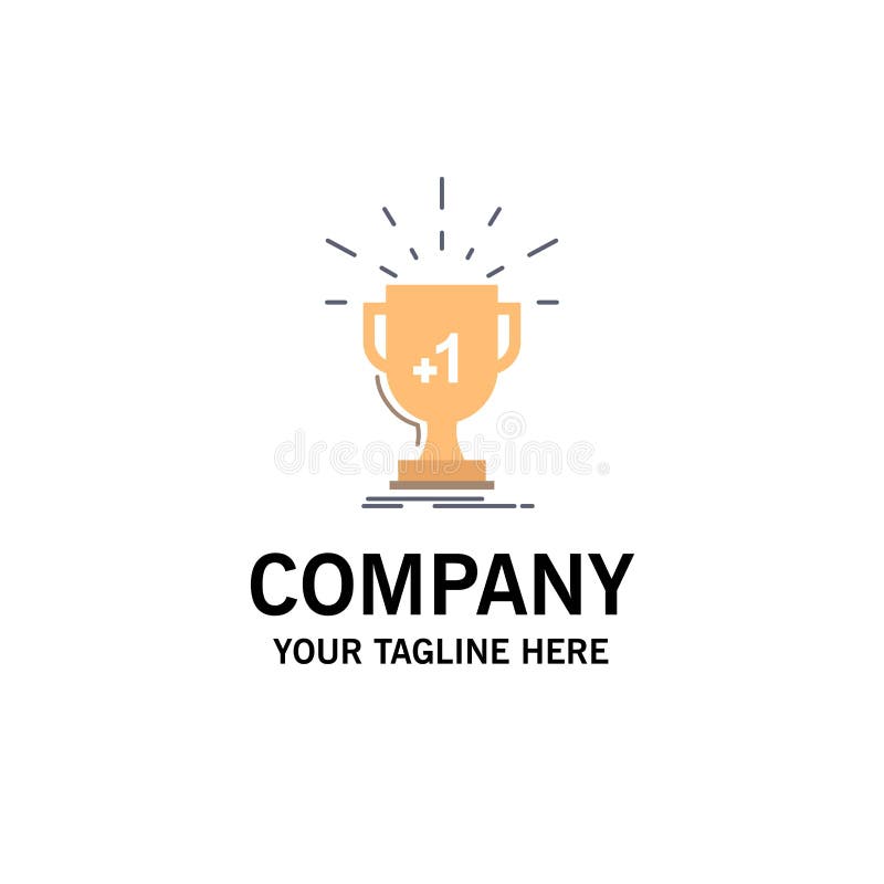 Award, Trophy, Win, Prize, First Flat Color Icon Vector Stock Vector ...