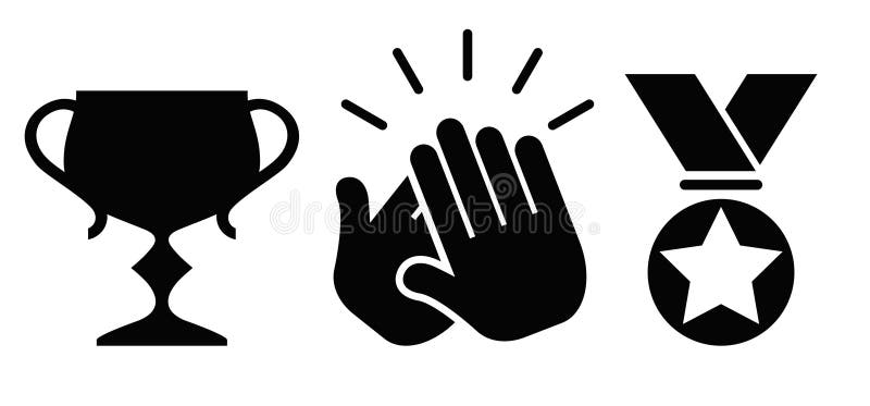 Award Vector Icon, Honour Sign Stock Vector - Illustration of hands ...