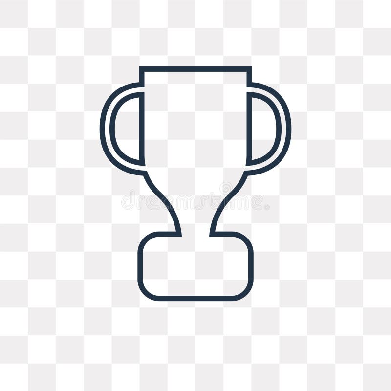 Award Vector Icon Isolated on Transparent Background, Linear Award ...