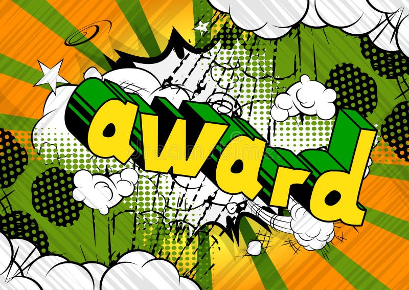 Award - Vector Illustrated Comic Book Style Phrase. Stock Illustration ...