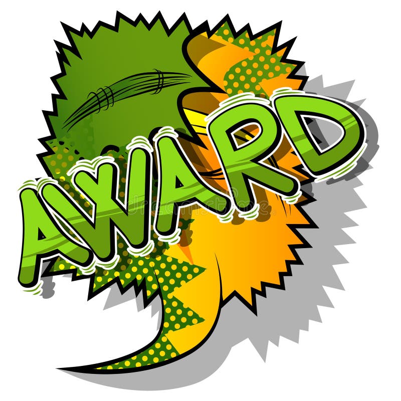 Award - Vector Illustrated Comic Book Style Phrase. Stock Illustration ...