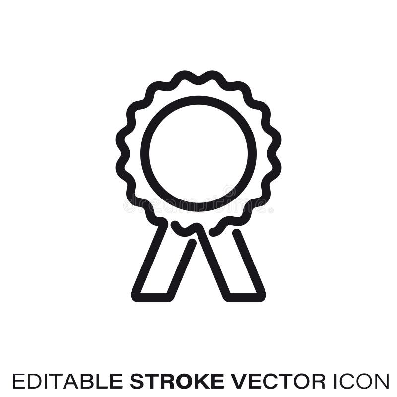 Award vector line icon stock vector. Illustration of competition ...