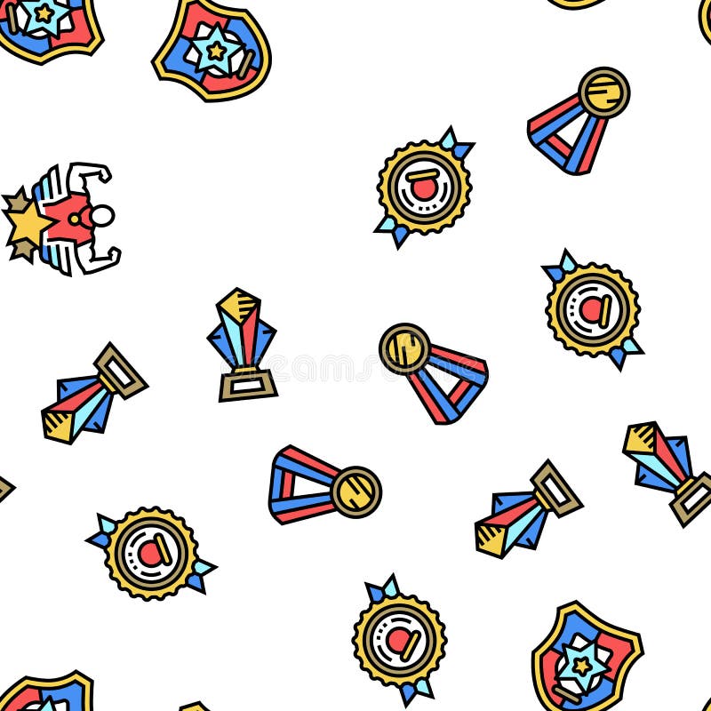 Award for Winner in Championship Vector Seamless Pattern Stock ...