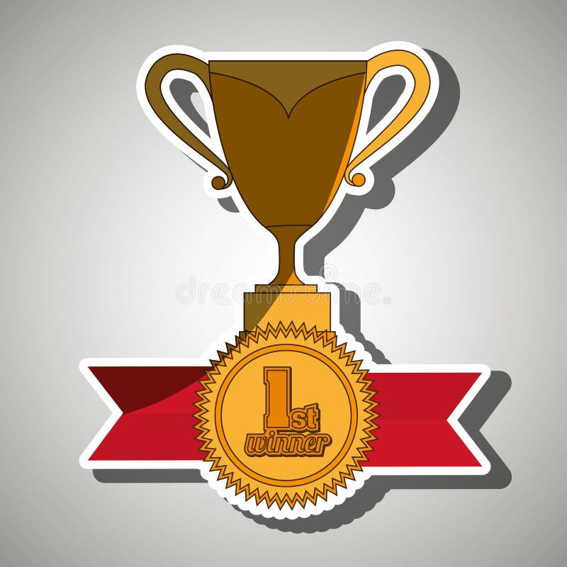 Award winner design stock illustration. Illustration of badge - 70813778