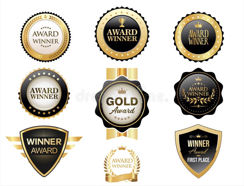 Award Winner Badge Isolated Vector Illustration Stock Vector ...