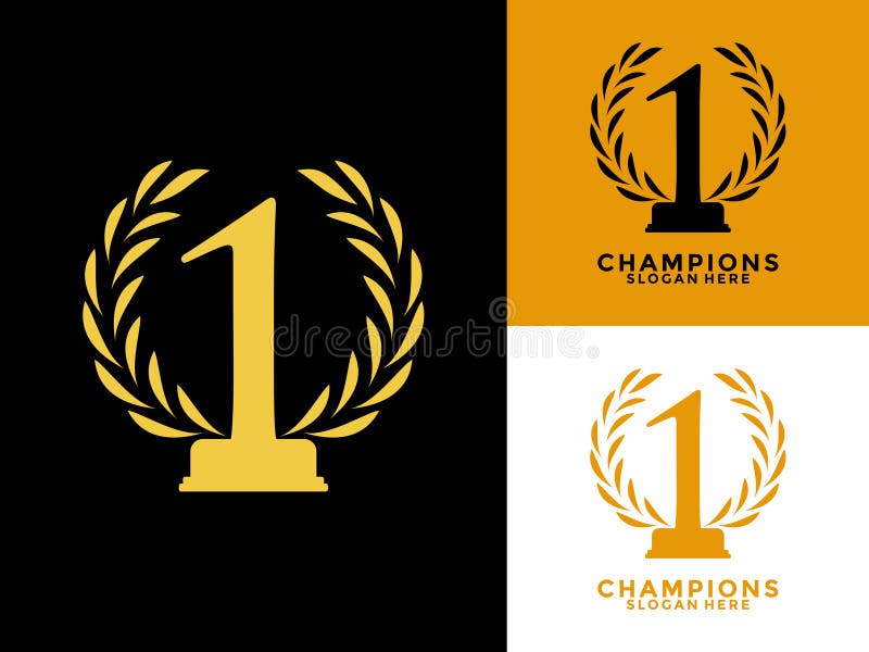 Award for Winner Logo Vector Icon. Champions Trophy Logo Icon Template ...