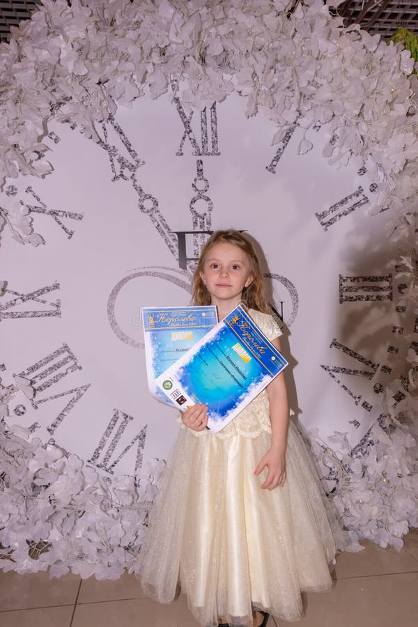 Awarding Children of Models at a Beauty Contest. Stock Image - Image of ...