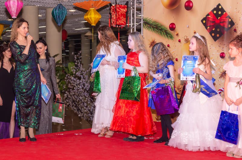 Awarding Children of Models at a Beauty Contest. Editorial Stock Photo ...