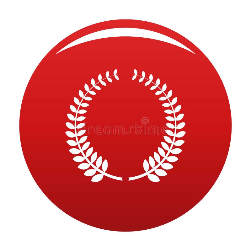Awarding icon vector red stock vector. Illustration of simple - 147288152