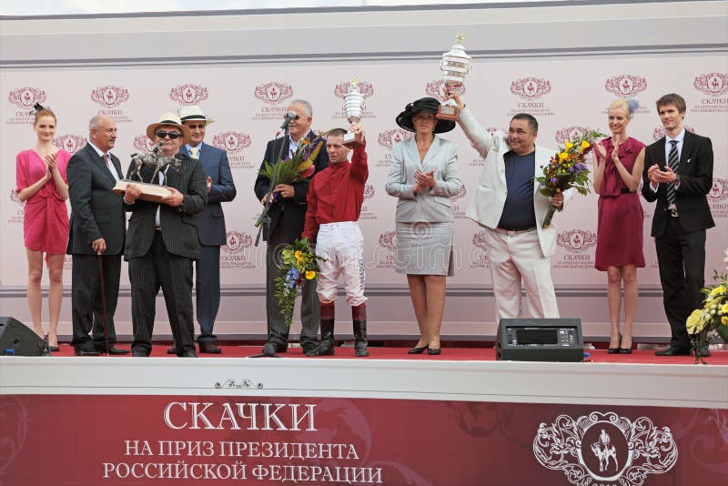 Awarding of the winners editorial stock image. Image of competitions ...