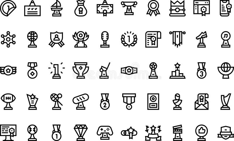 Awards Icons High-Quality Vector Icons Collection with Editable Stroke ...