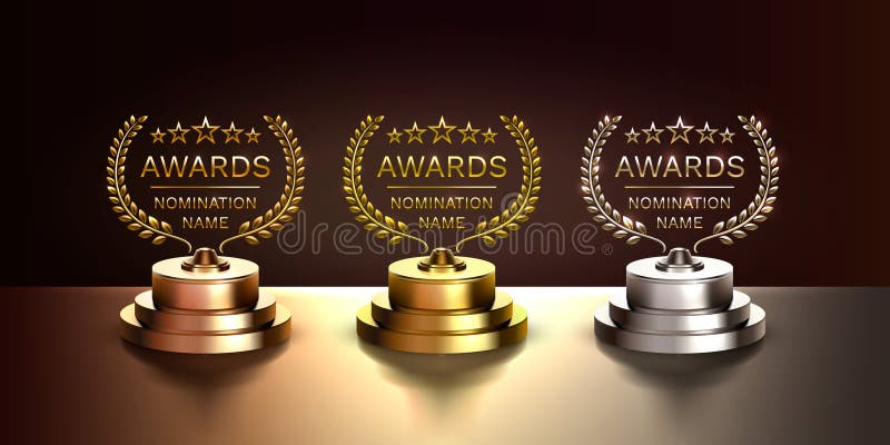 Awards Nomination Name Podium, Golden Prize Event, Scene Star Ceremony ...