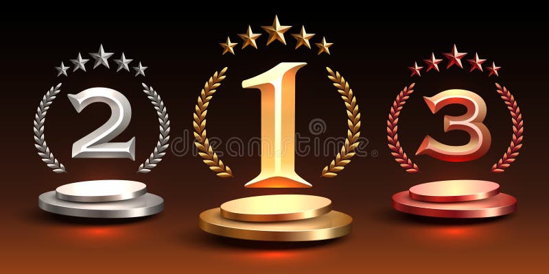 Awards Nomination Name Podium, Awards Golden Prize Event, First Place ...