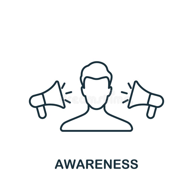 Awareness Icon. Line Simple Personality Icon for Templates, Web Design ...