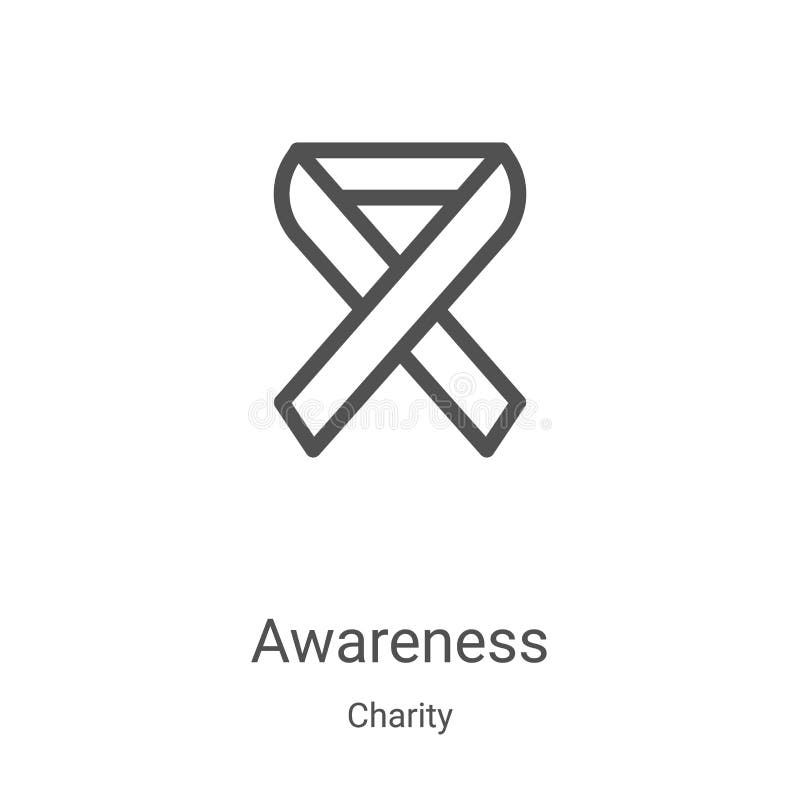 Awareness Icon Vector from Emergency Collection. Thin Line Awareness ...