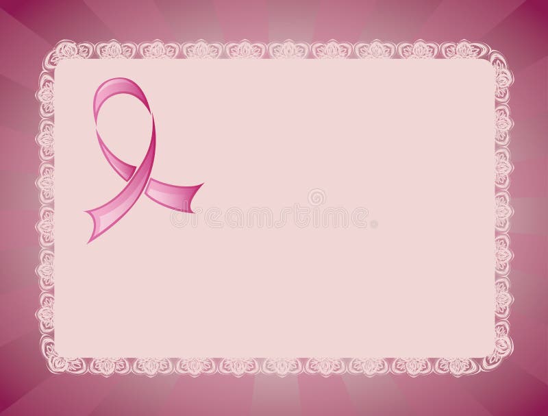 Awareness Pink Ribbon stock illustration. Illustration of concept ...