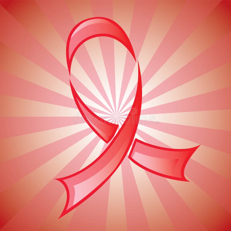 Awareness Red Ribbon stock vector. Illustration of sign - 62826844