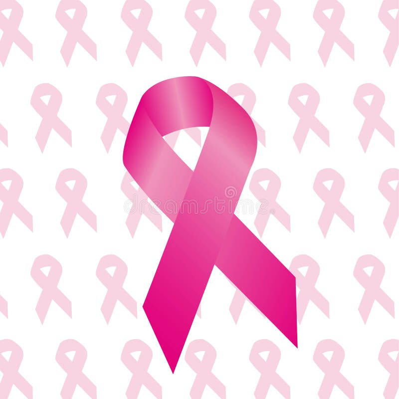 Pink Ribbon People Strong Logo Stock Vector - Illustration of awareness ...