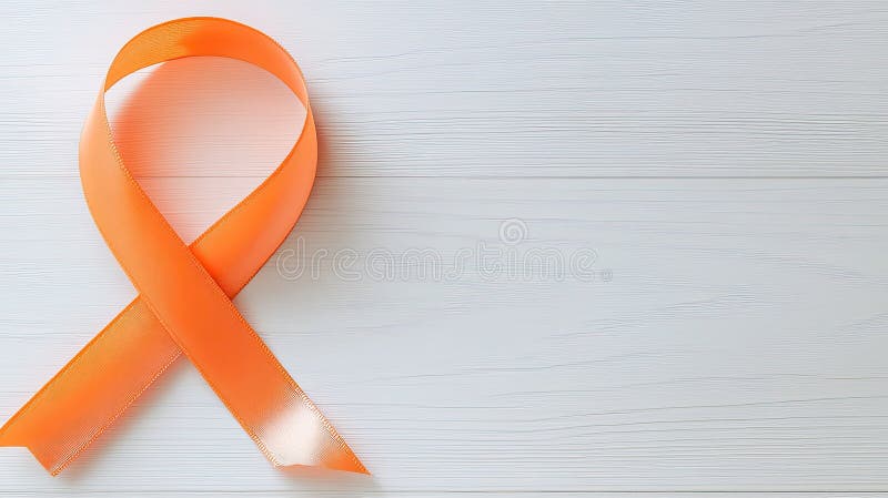 Awareness Ribbon Displayed on a Light Wooden Surface during Daylight ...