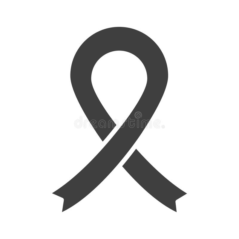 Awareness Ribbon Human Rights Day, Silhouette Icon Design Stock Vector ...
