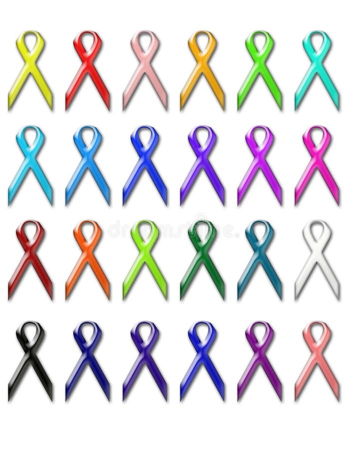 Awareness Ribbons stock vector. Illustration of ribbon - 7321944