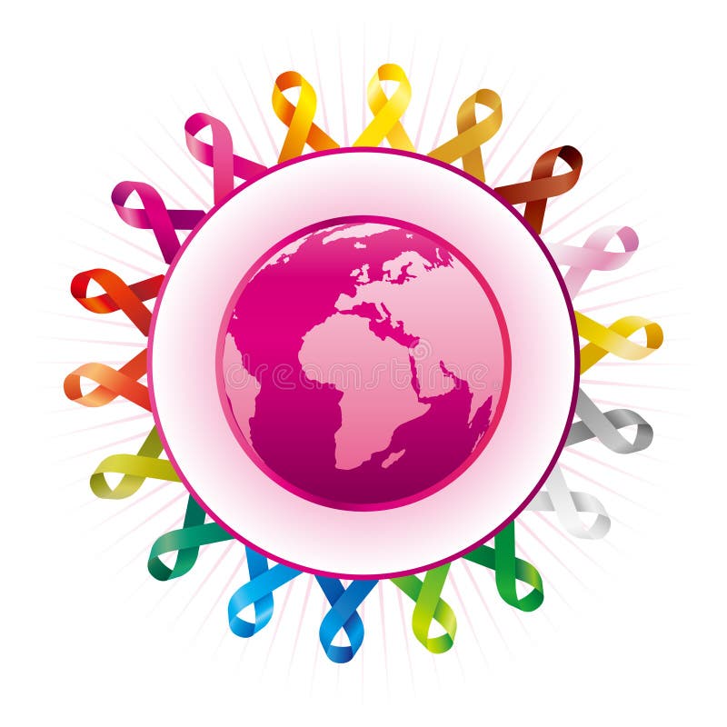 World AIDS symbol stock vector. Illustration of diagnosis - 69874580