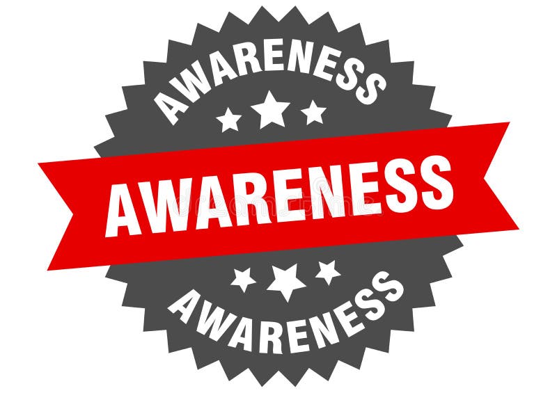 Awareness Round Isolated Label. Awareness Sign Stock Vector ...