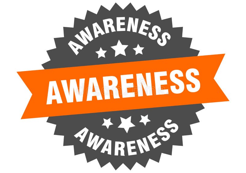 Awareness Round Isolated Label. Awareness Sign Stock Vector ...