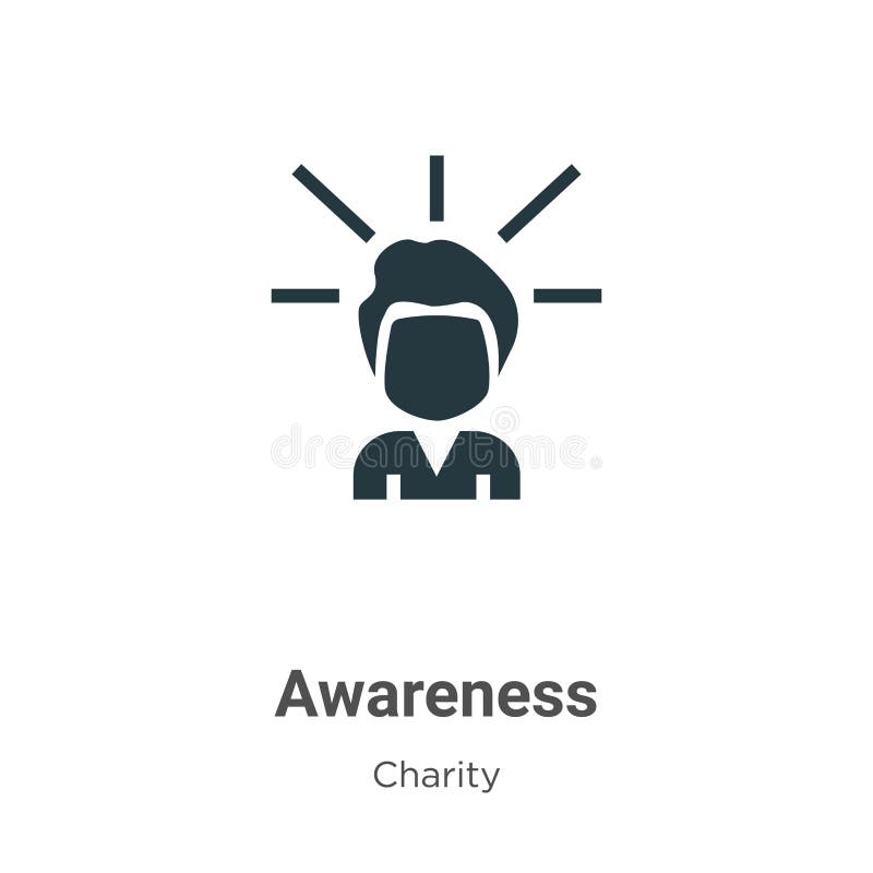 Awareness Vector Icon on White Background. Flat Vector Awareness Icon ...