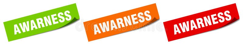 Awarness Sticker. Awarness Square Isolated Sign Stock Vector ...