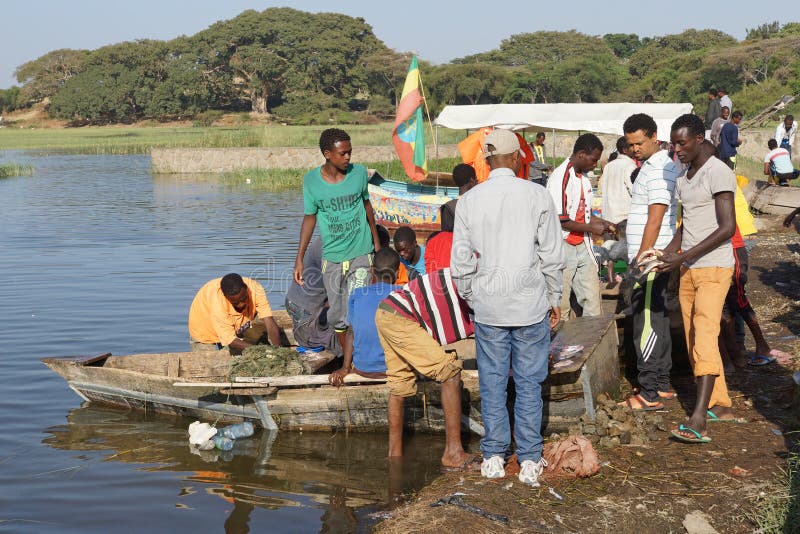Awassa, Etiopia, Africa fotografia editoriale. Immagine di lago - 49474132