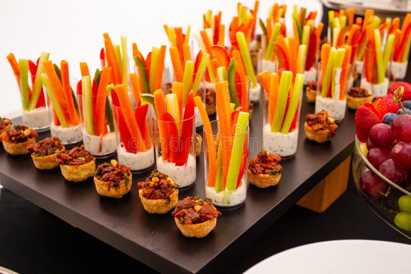 The Away a Catering Presentation Stock Image - Image of industry ...