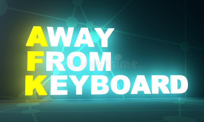 Away from Keyboard stock illustration. Illustration of keyboard - 173077570