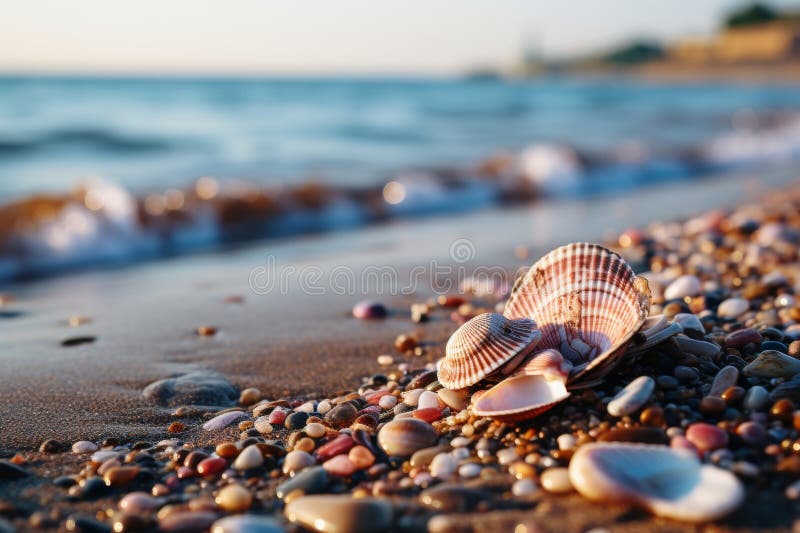 Awe-inspiring Aerial View of Exquisite Seashell on Pristine Sandy Beach ...