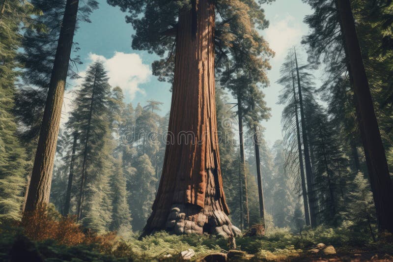 Awe-inspiring Giant Sequoia Tree. Generate Ai Stock Illustration ... Awe-inspiring Giant Sequoia Tree. Generate Ai Stock Illustration ...
