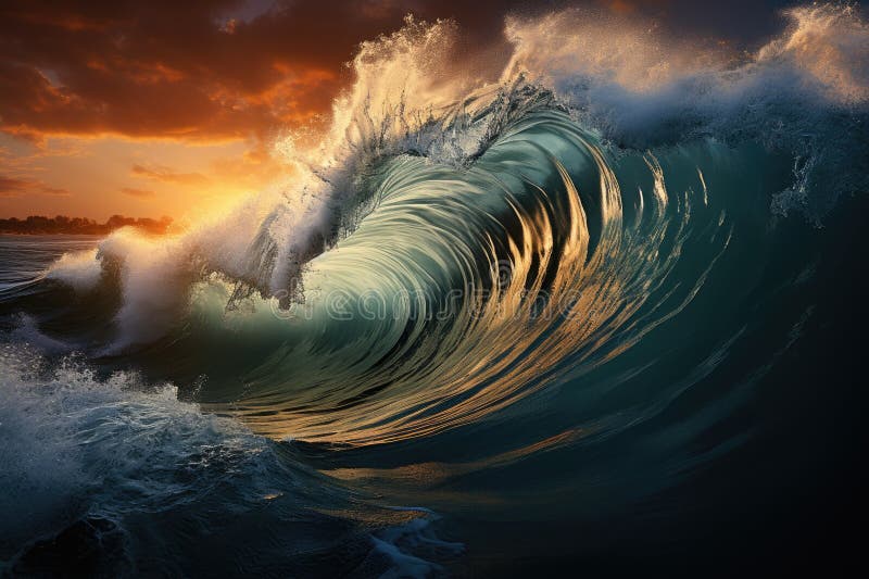 Awe-inspiring Power of Massive Tsunami Waves Crashing in the Ocean ...